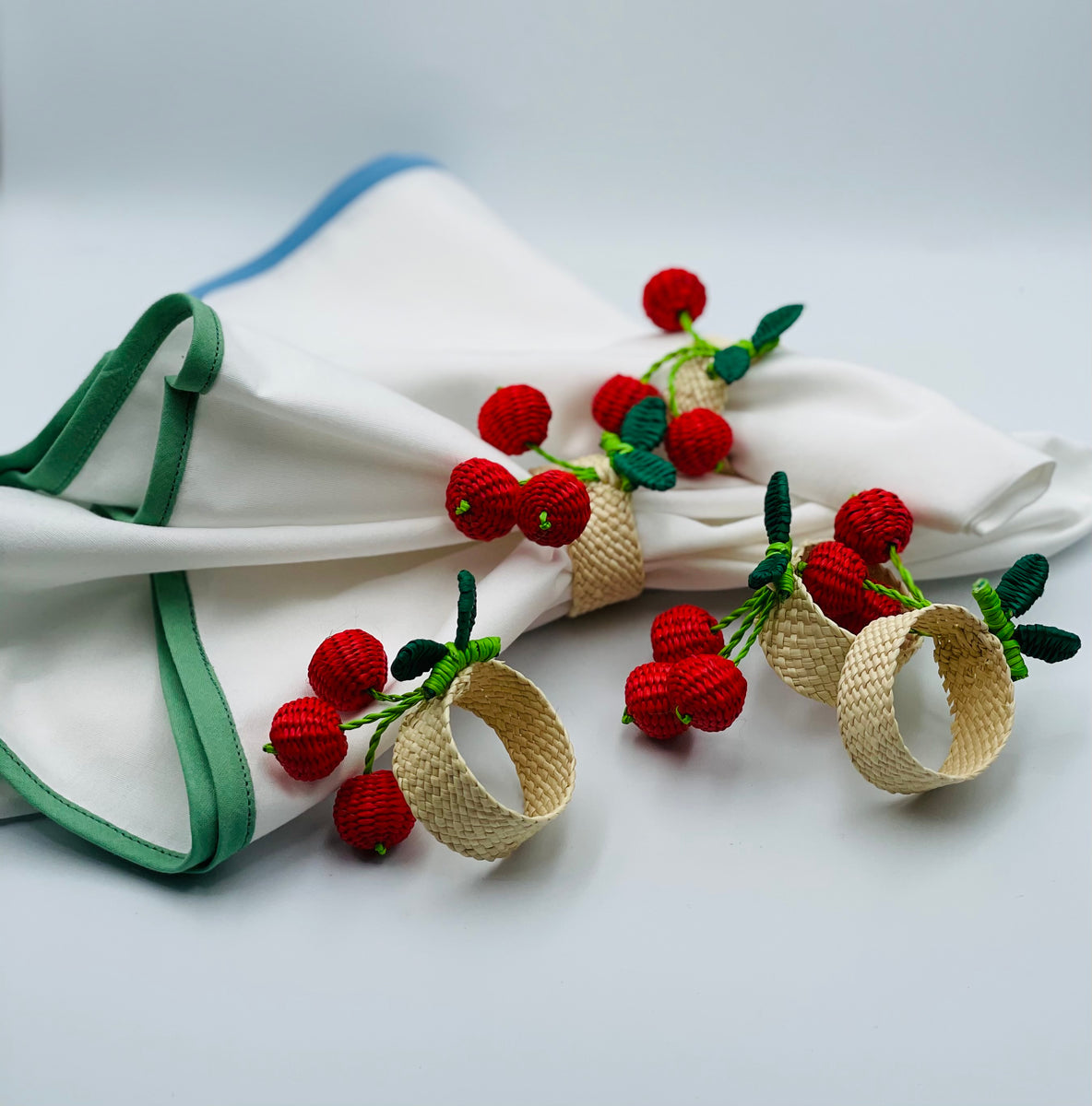 Cherry Raffia Napkin Rings – Dovie Shop